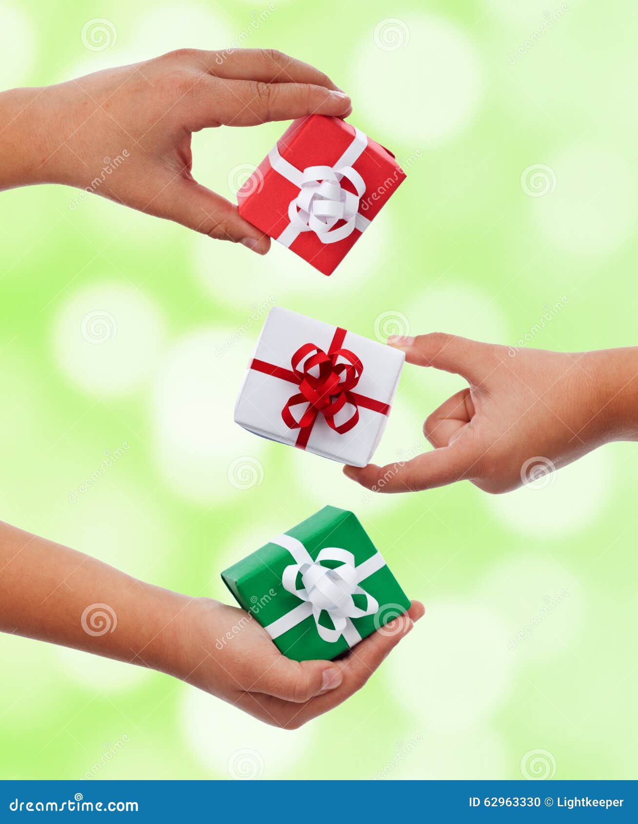 Set of Small Presents in Child Hands Stock Photo - Image of sharing ...