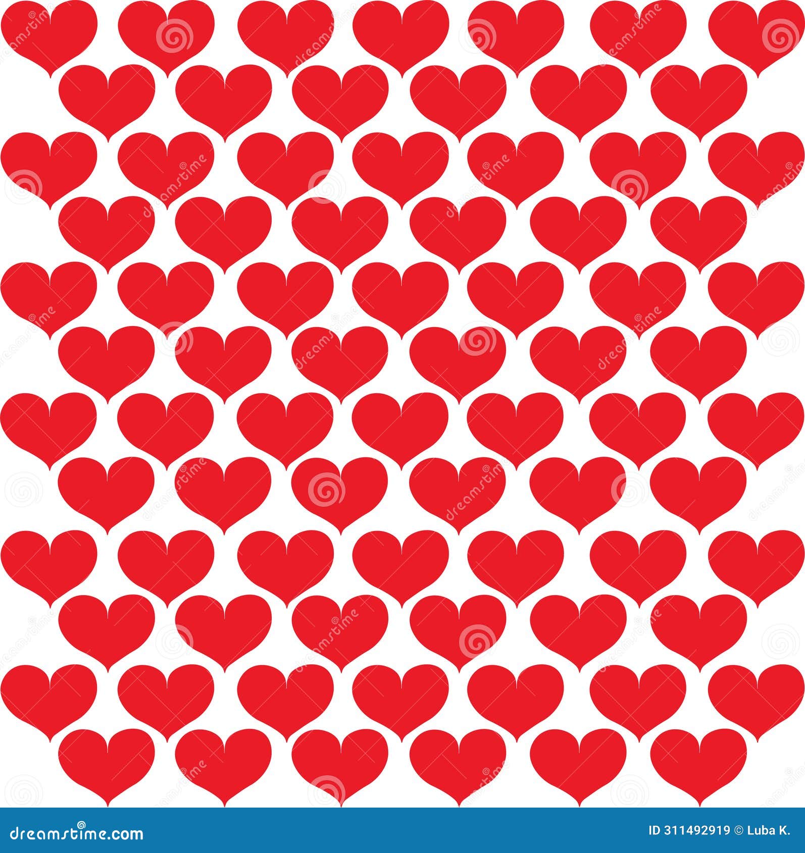 A Set of Small Red Hearts. Design for Valentine S Day Stock ...