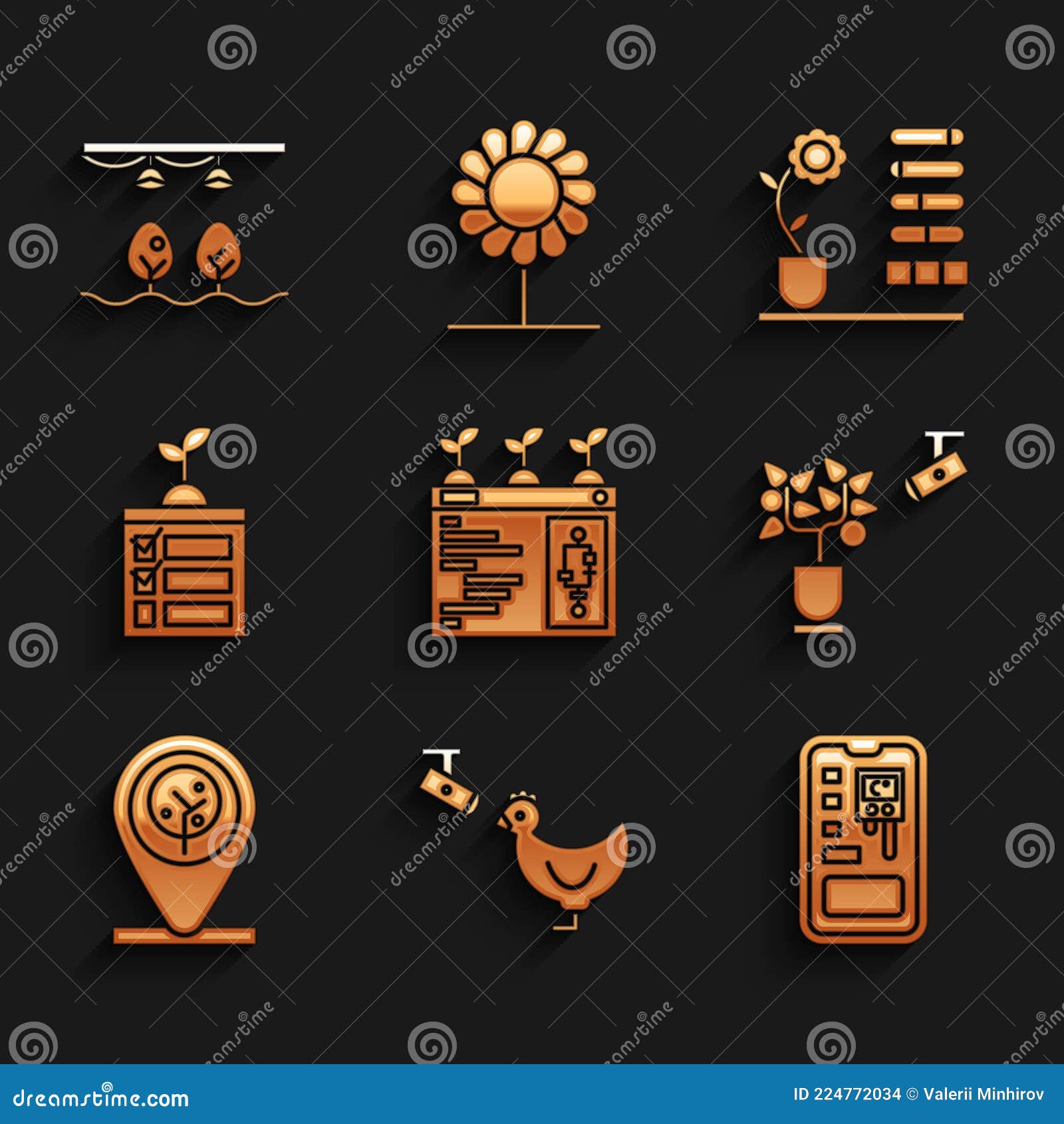 Set Smart Farming Technology, Chicken and Camera, Control System ...