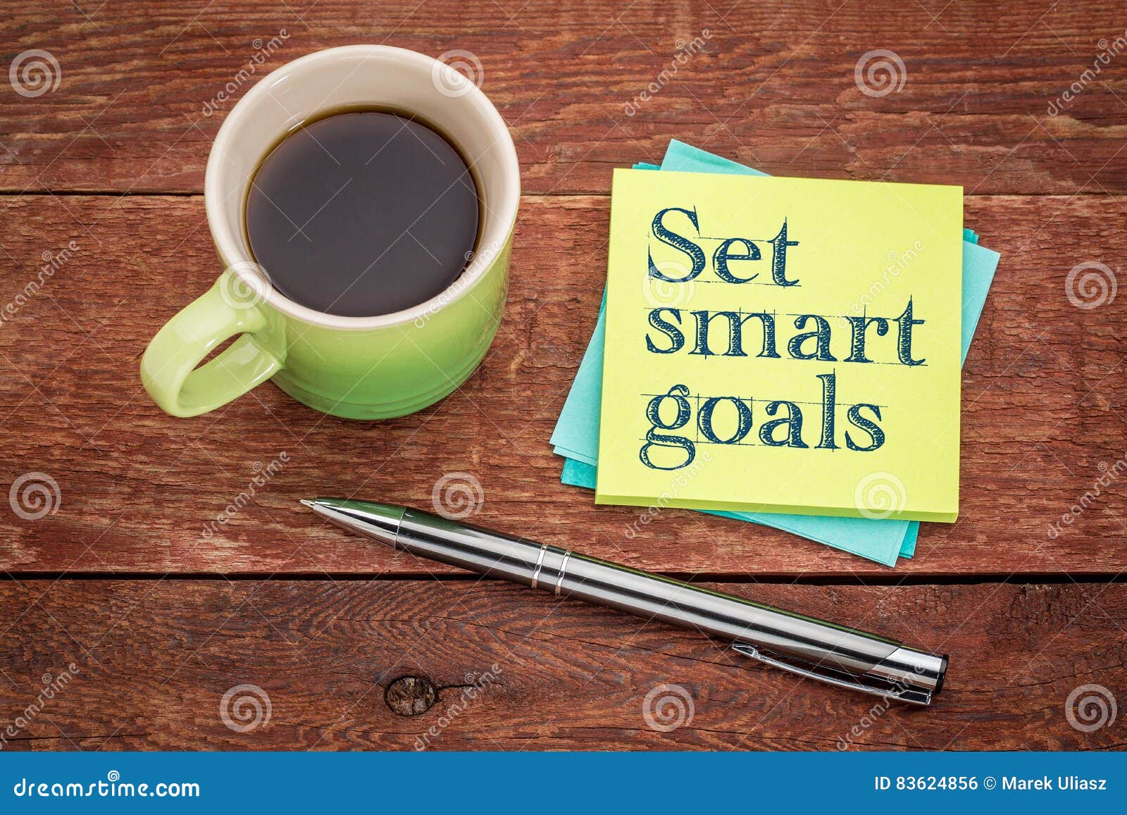 Set Smart Goals - Sticky Note Concept Stock Photo - Image of goal, note ...