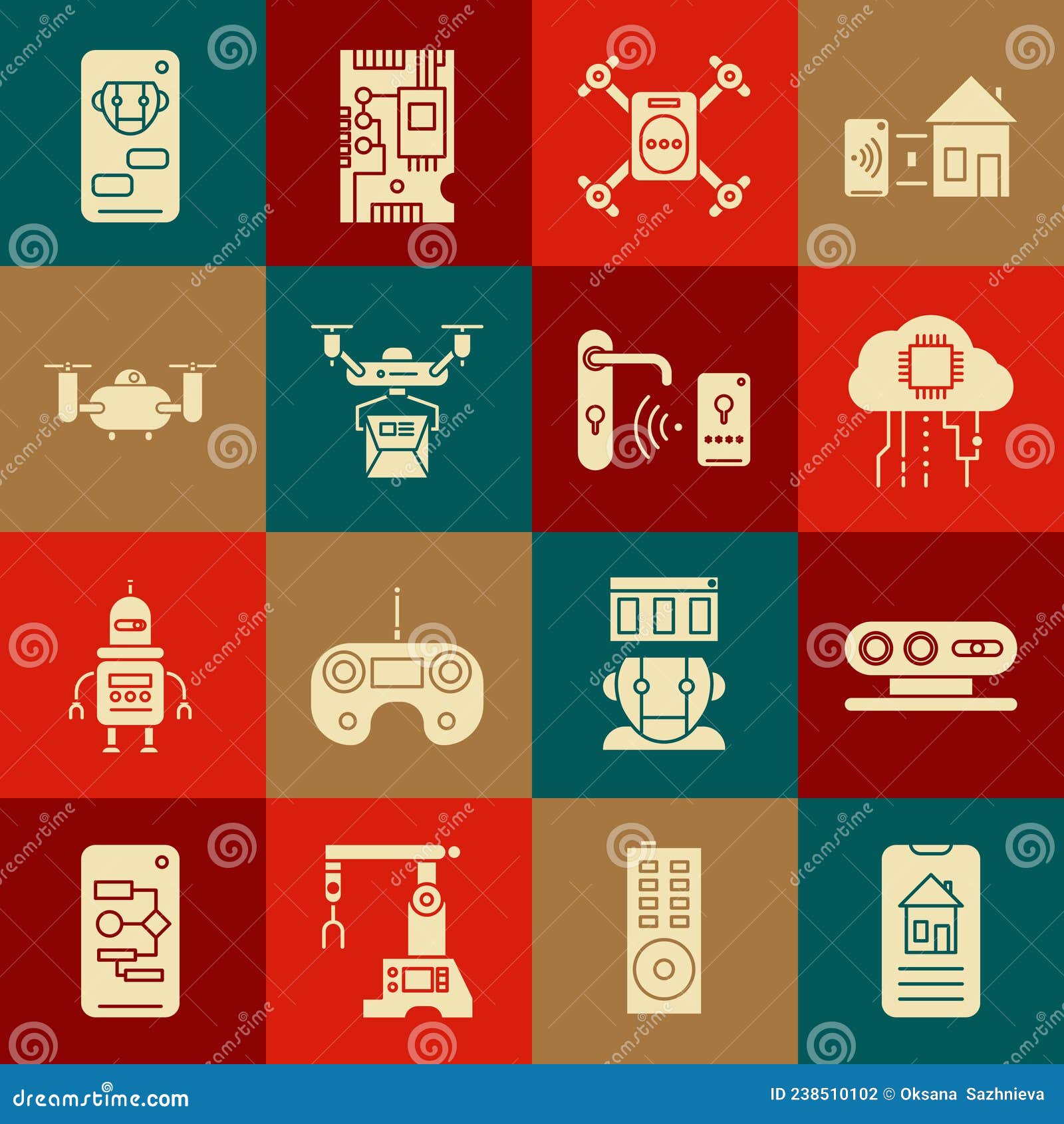 Set Smart Home, 3d Scanning System, Internet of Things, Drone Flying ...