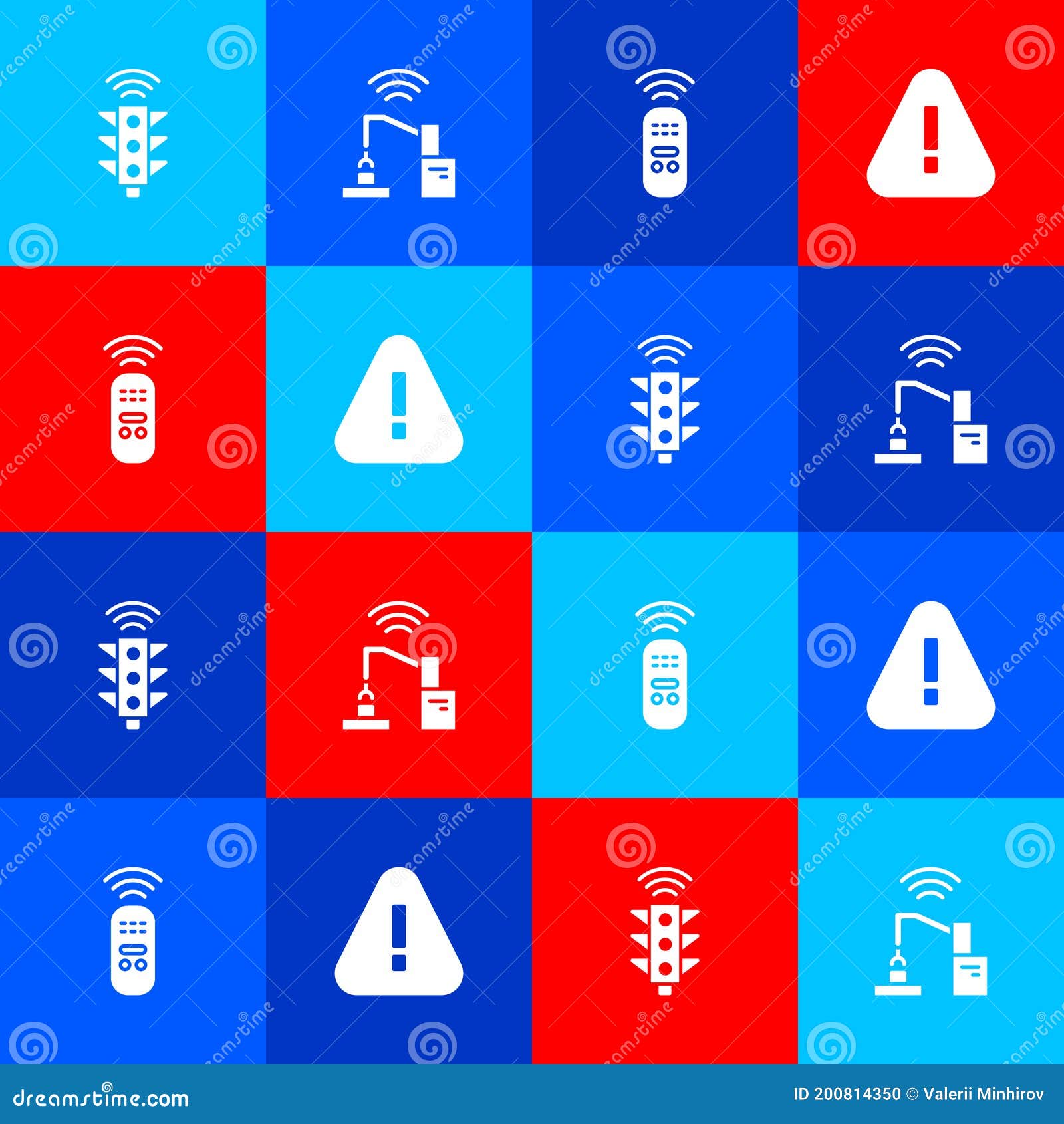 Set Smart Traffic Light, Robotic Robot Arm Hand Factory, Remote Control ...