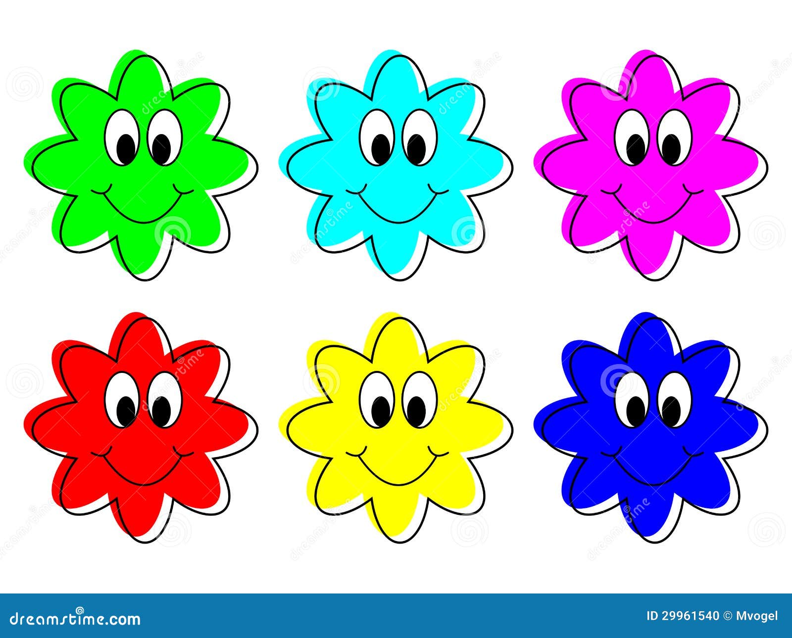 Smiley Flowers Stock Illustrations – 680 Smiley Flowers Stock ...