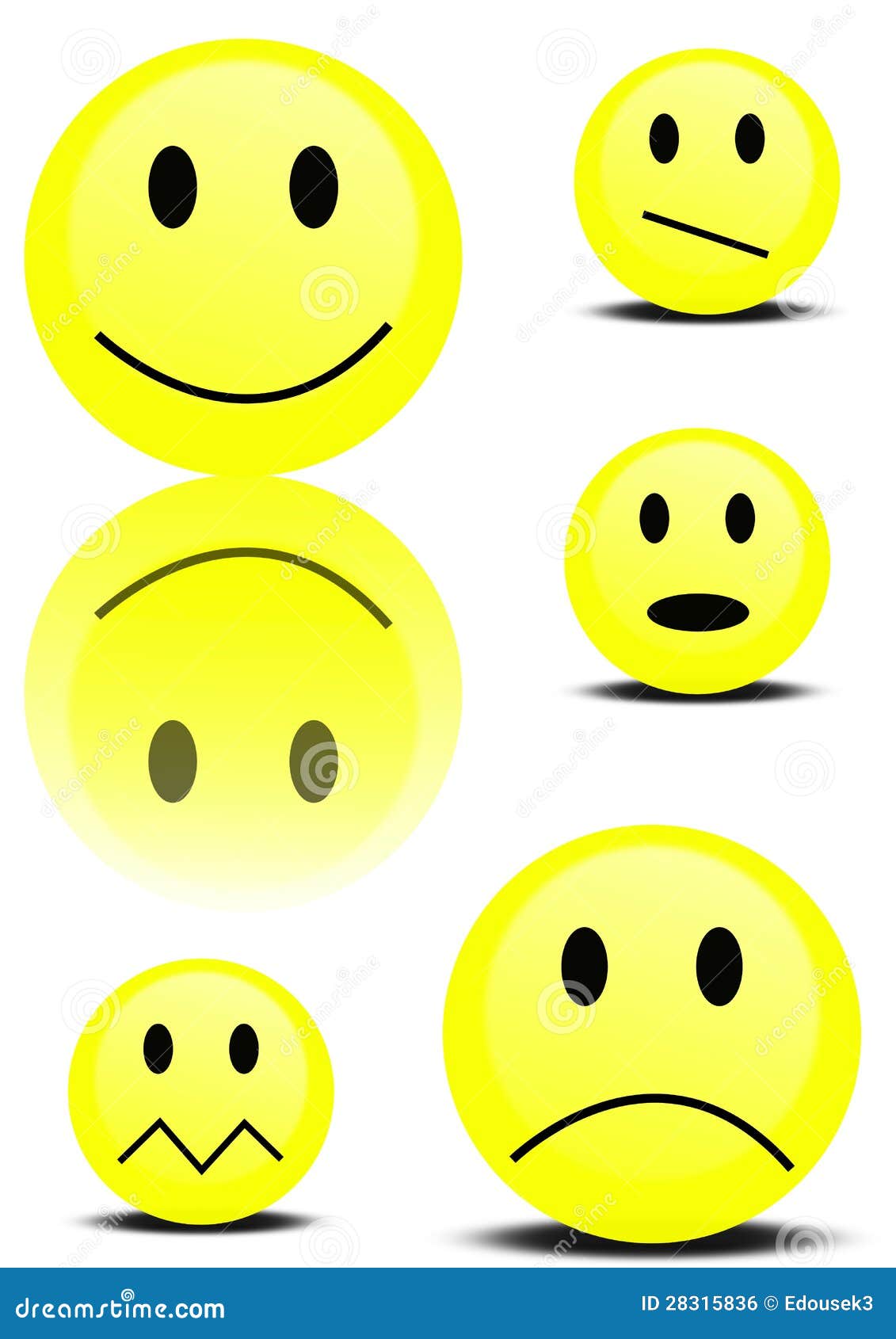 Set of smileys stock illustration. Illustration of client - 28315836