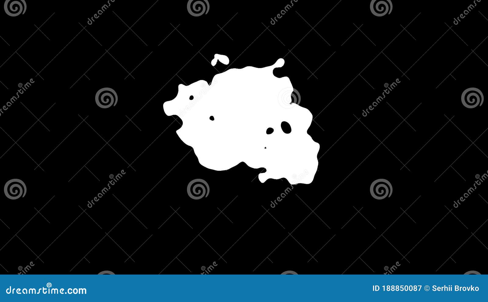 Set of Smoke Explosion or Boom Elements Cartoon Animation. Alpha Luma ...