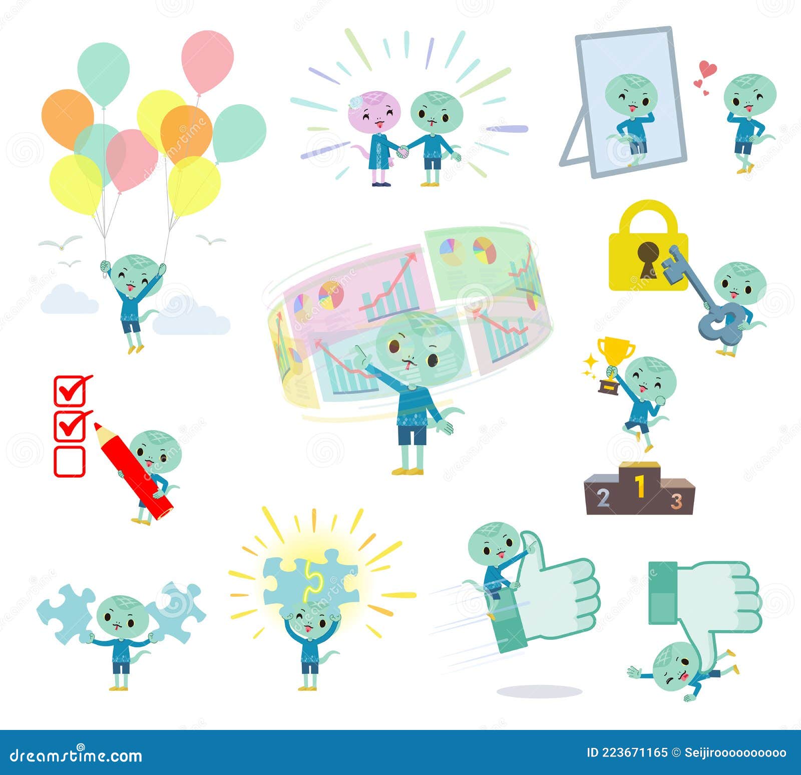 Handshake With A Snake. Snake Handshake. Green Snake, Two Hands. Vector ...