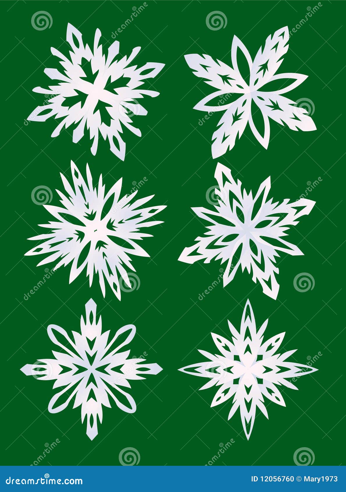 Set of snowflakes stock vector. Illustration of december - 12056760