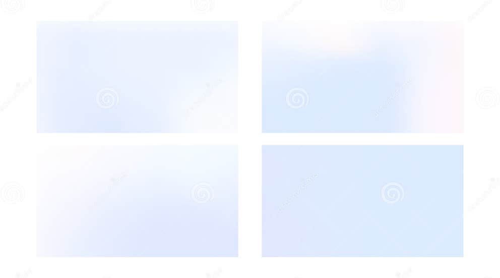Set of Soft Winter Gradient Vector Backgrounds. Stock Vector ...