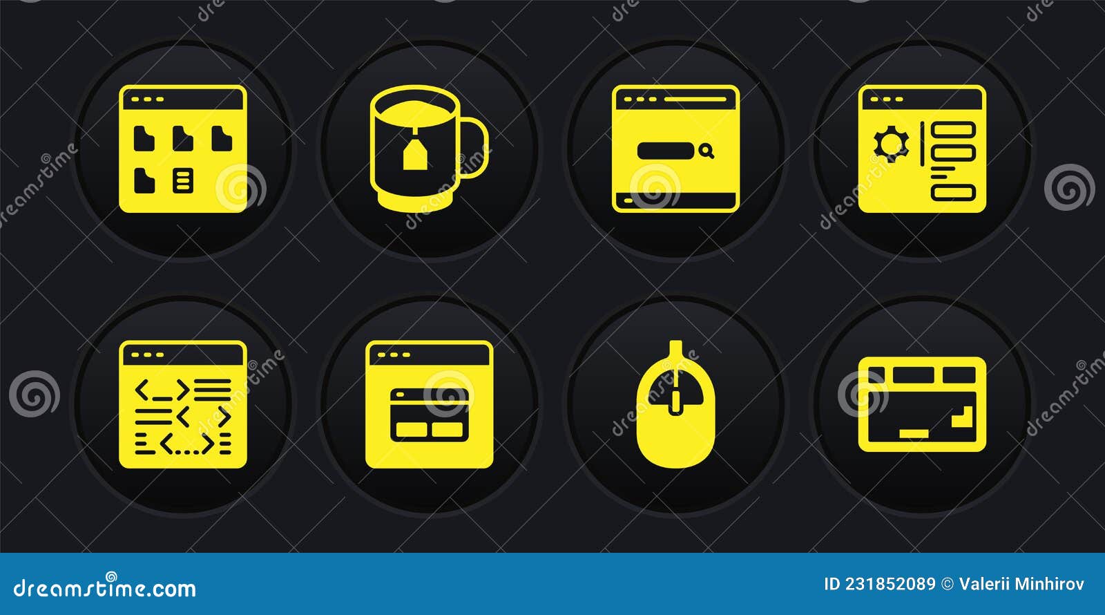 Set Software, Browser Setting, Search Engine, Computer Mouse, Cup Tea ... Set Software, Browser Setting, Search Engine, Computer Mouse, Cup Tea ...