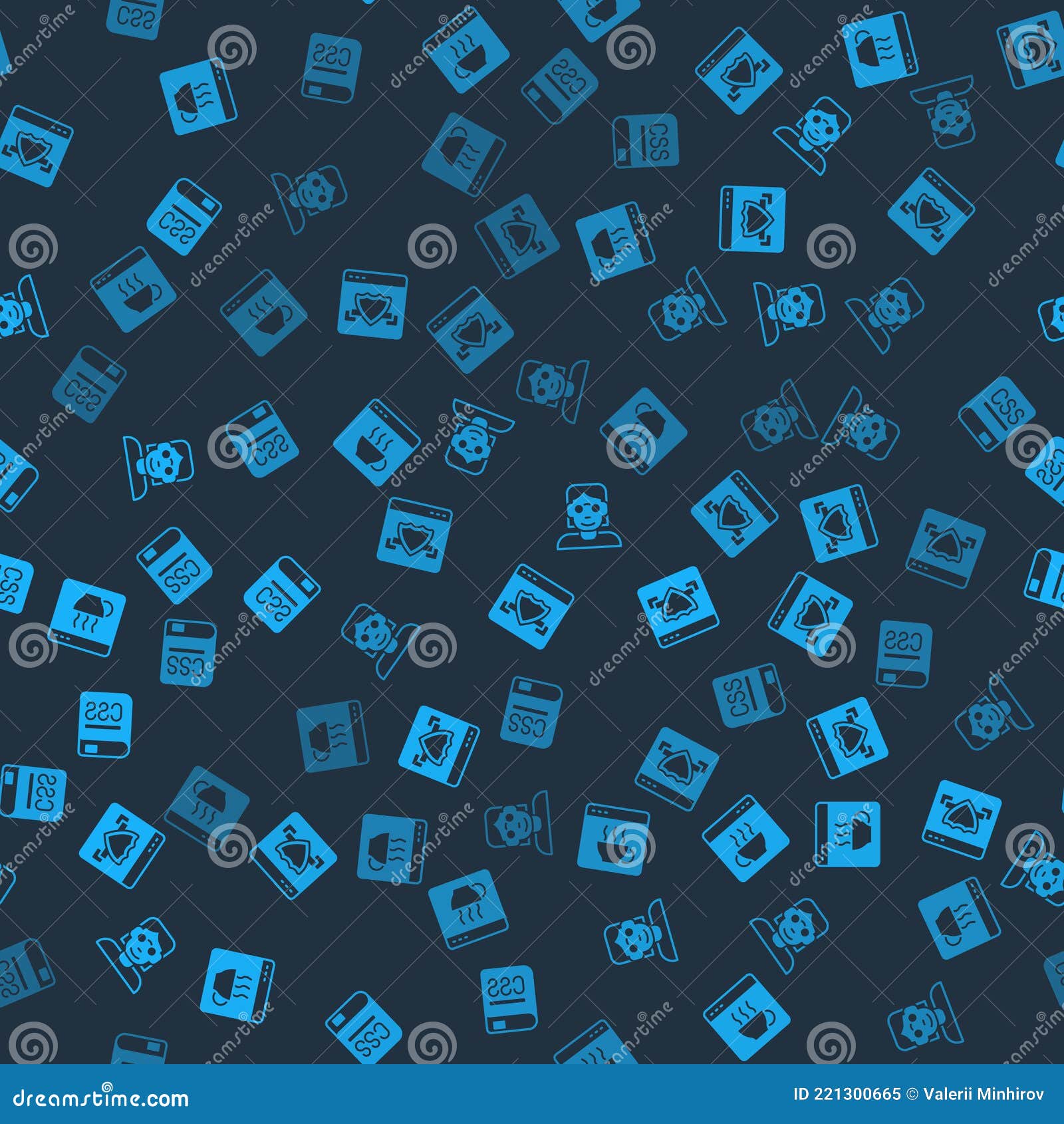 Set Software Browser With Shield Hacker Or Coder And Books About Programming On Seamless