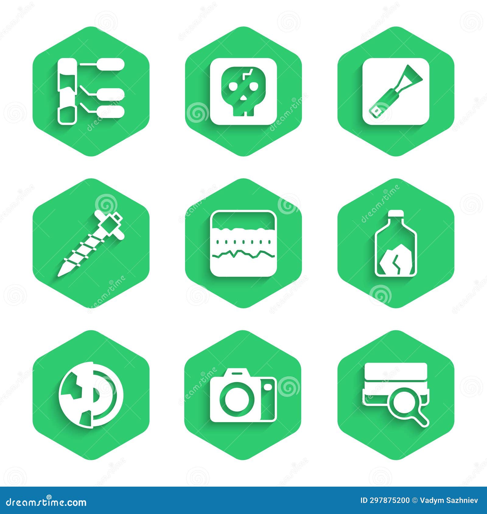 Set Soil Ground Layers, Photo Camera, Analysis, Ore Mining, Earth Core ...