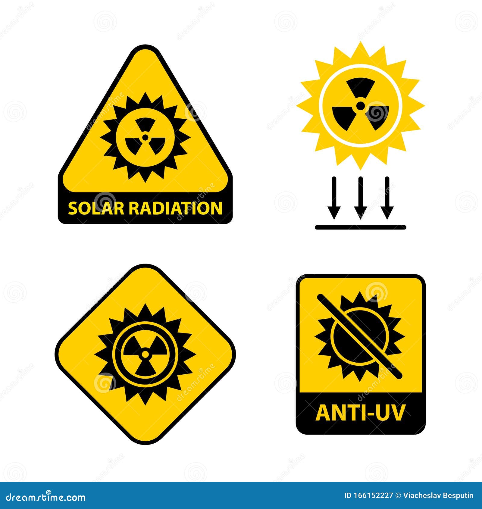 Set of Solar Radiation Icons Stock Vector - Illustration of season ...
