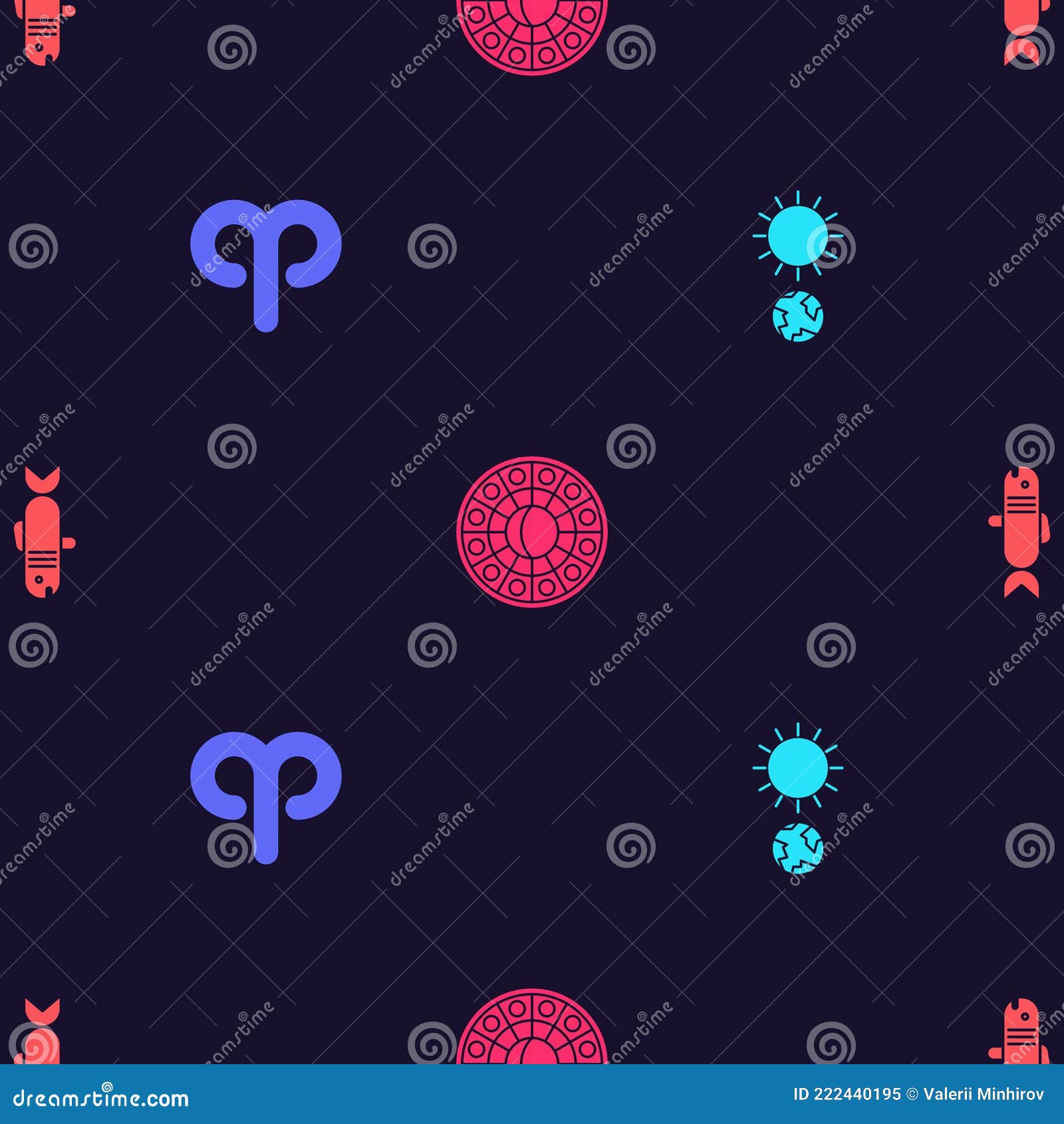 Set Solstice, Aries Zodiac, Astrology Horoscope Circle and Pisces on ...