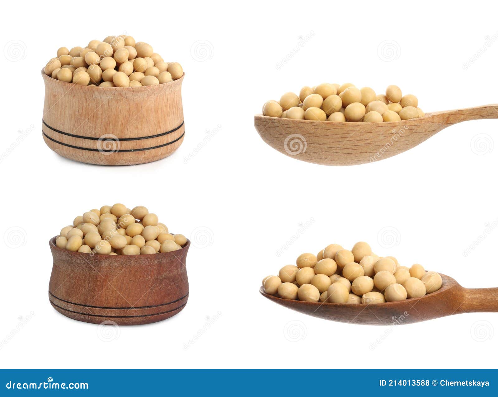 Set with Soya Beans on White Background Stock Photo - Image of soya ...