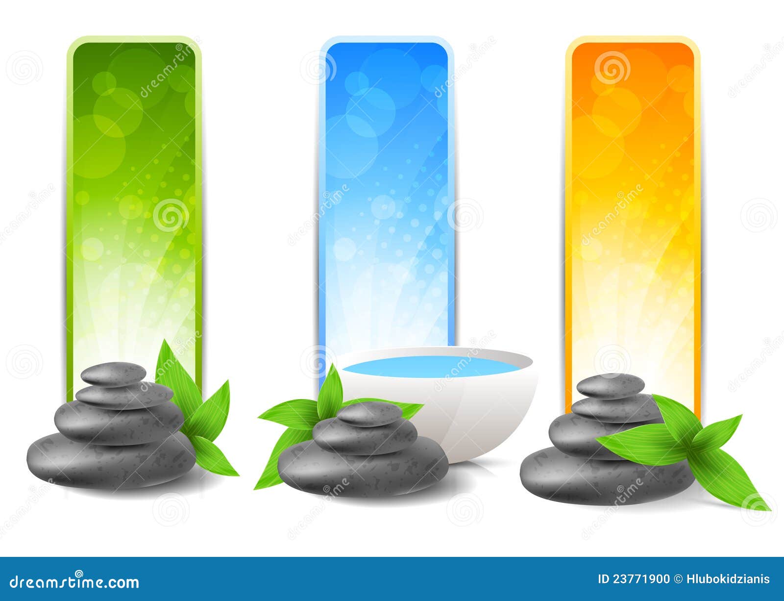 Set of spa banners stock vector. Illustration of icons - 23771900