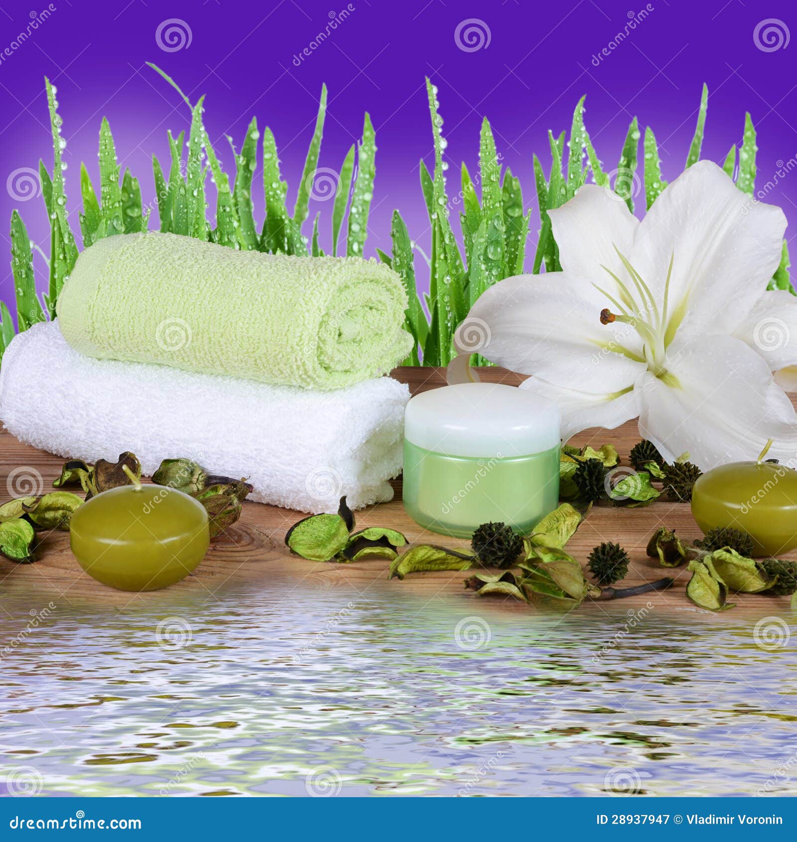 Set for Spa-procedures on Bamboo Rug Stock Image - Image of fresh, bath ...