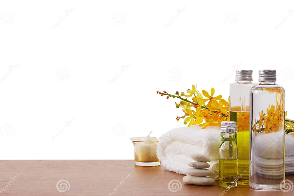 Set of spa treatment stock photo. Image of aromatherapy - 15719520