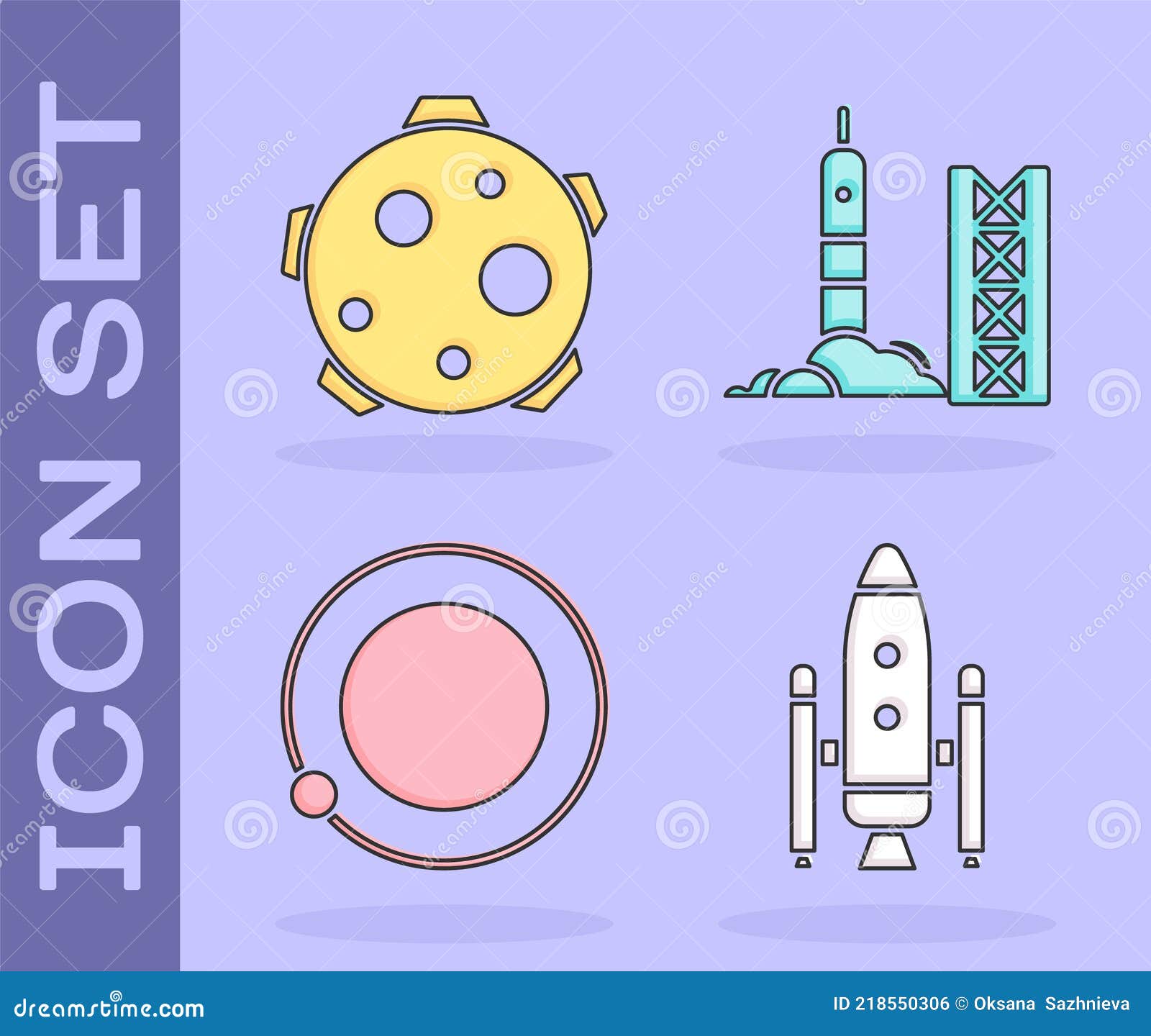 Spaceport Icon. Simple Element From Space Icons Collection. Creative ...