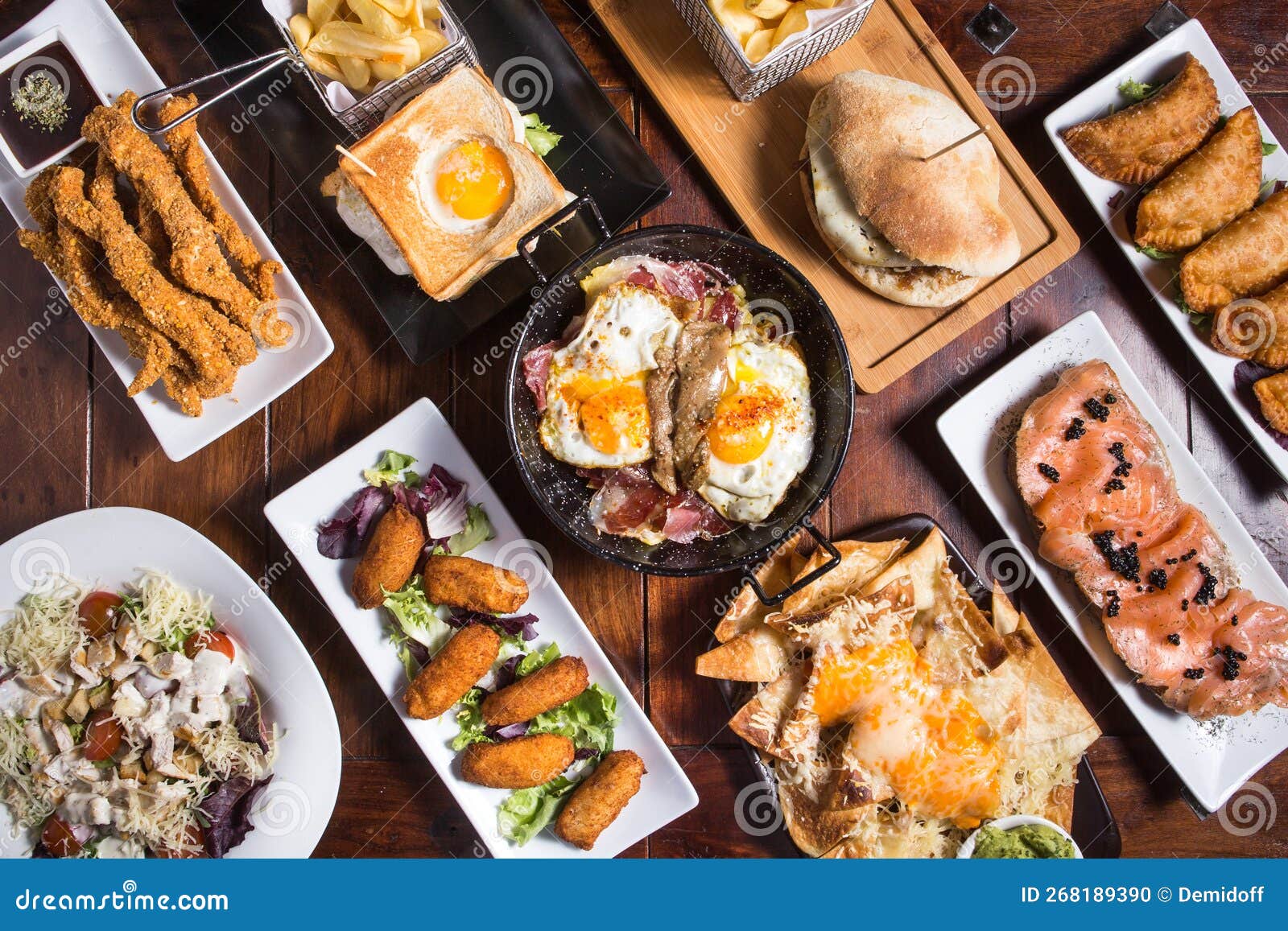 Set of spanish dishes stock photo. Image of great, salad - 268189390