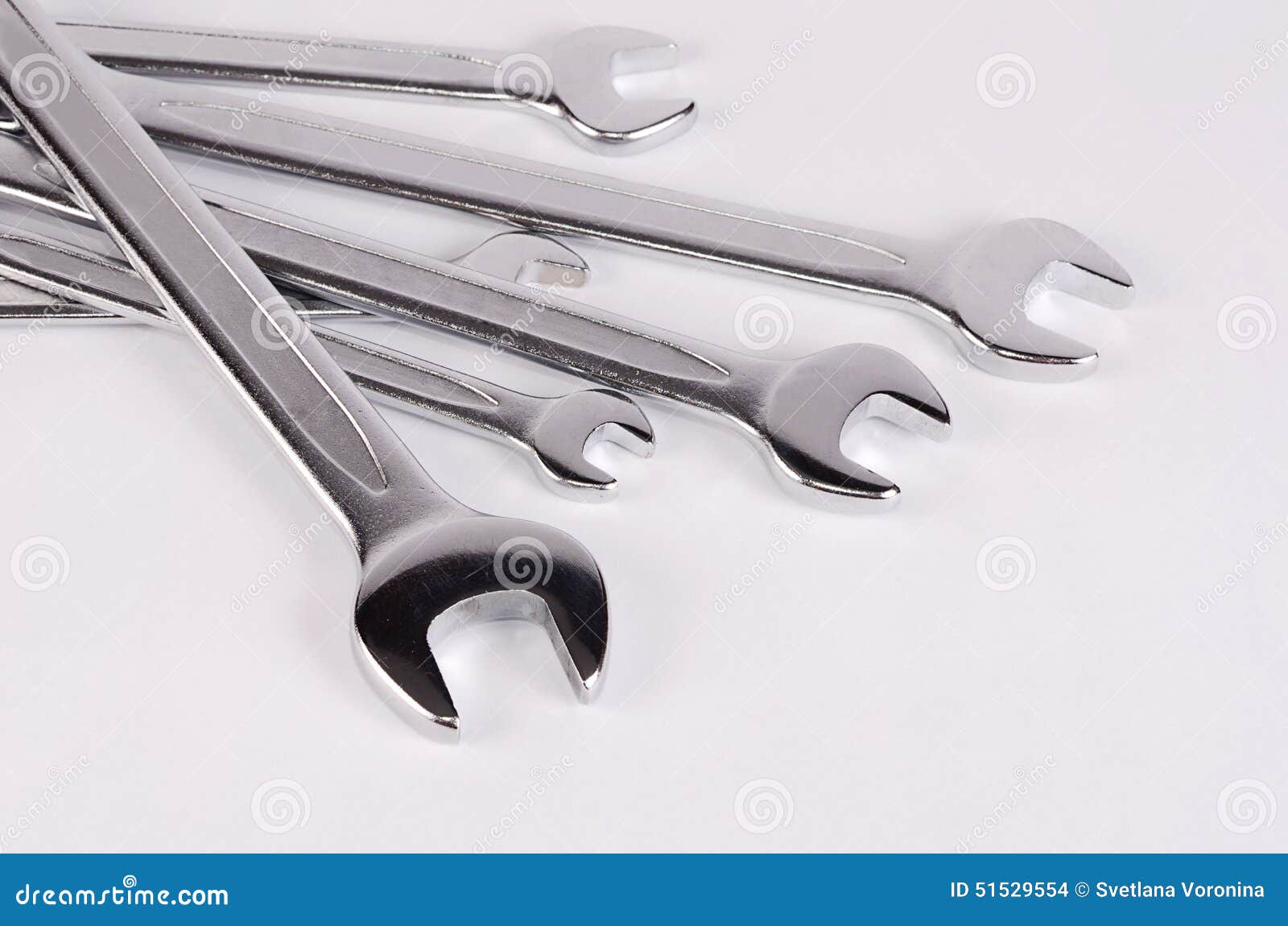 Set of Spanners for Repair Close-up Stock Photo - Image of service ...