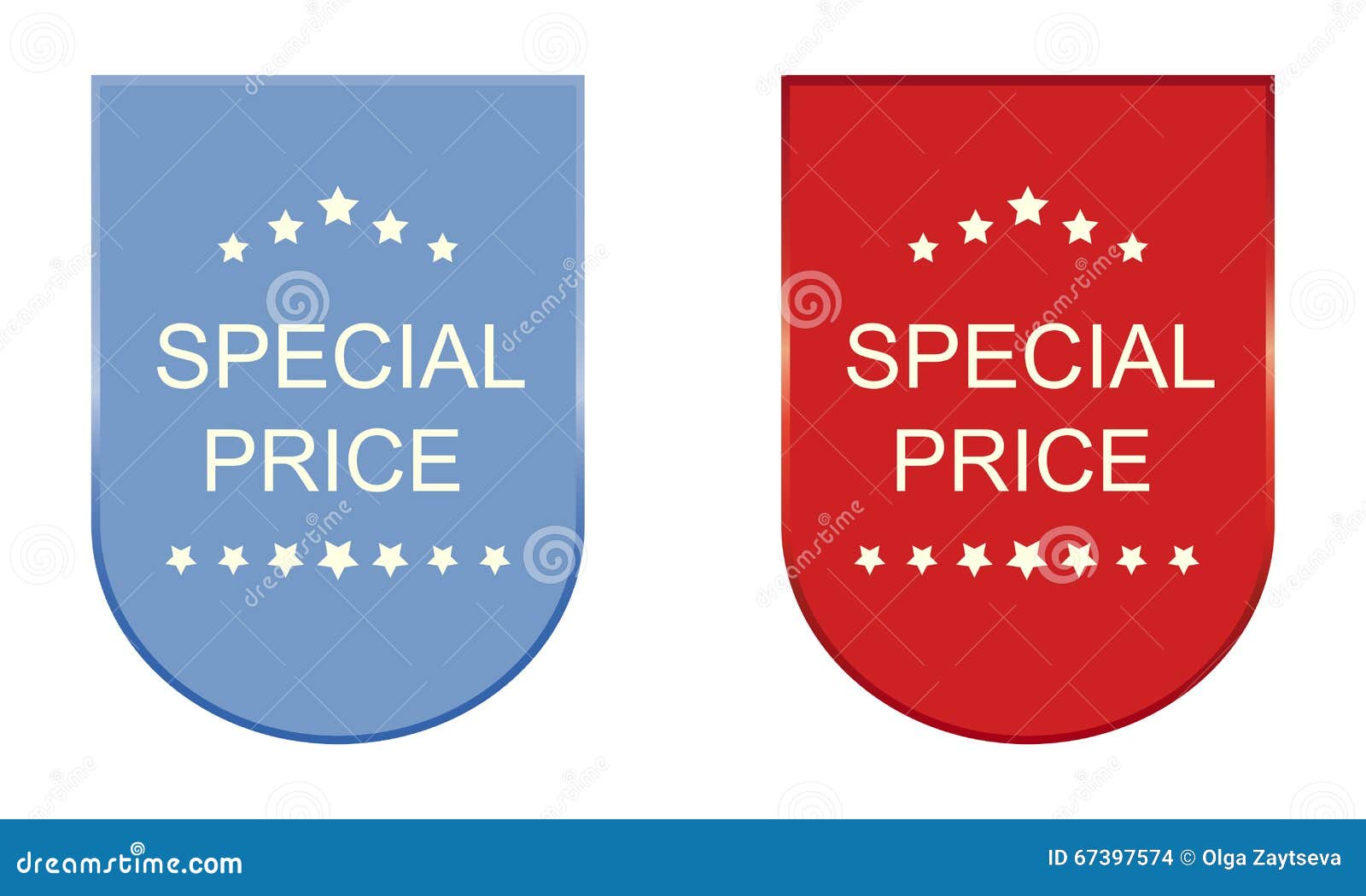 Set of Special Price Stickers, Elements Stock Illustration ...