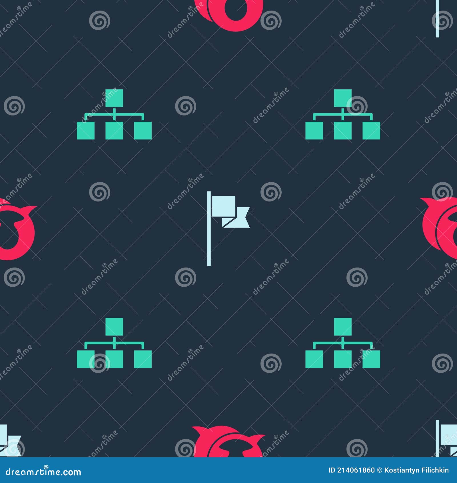 Set Speech Bubble Chat, Location Marker and Hierarchy Organogram Chart ...