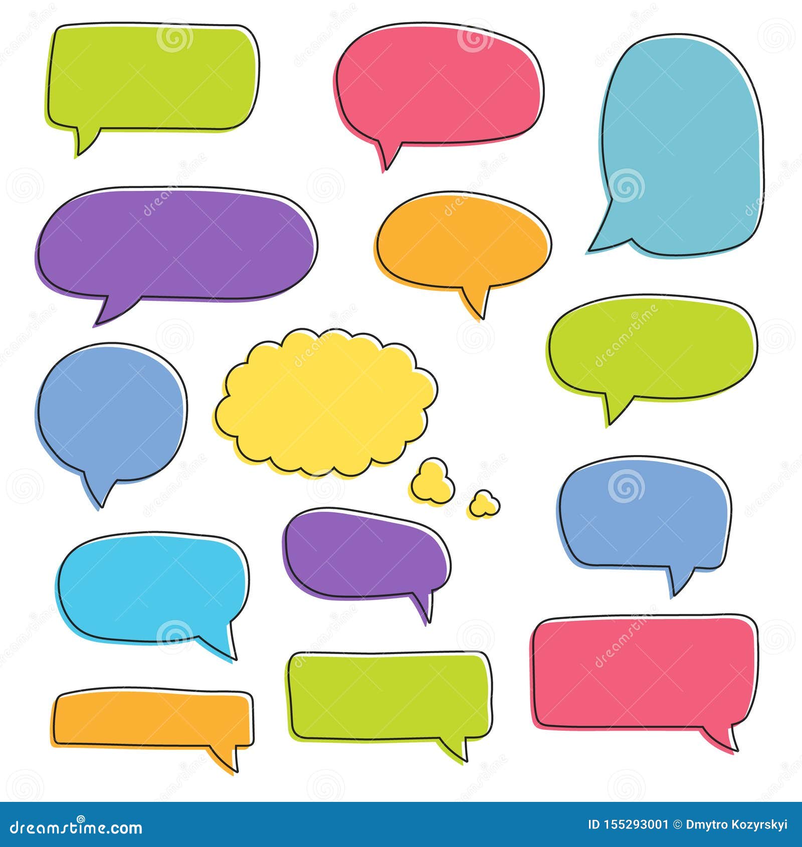 Set Comic Stickers, Retro Style. Set Comic Stickers Icons Isolated On ...