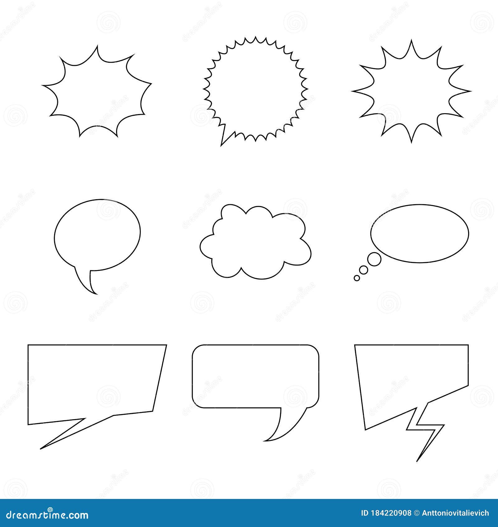 Set of Speech Bubbles - Shouting Box Illustration Stock Vector ...