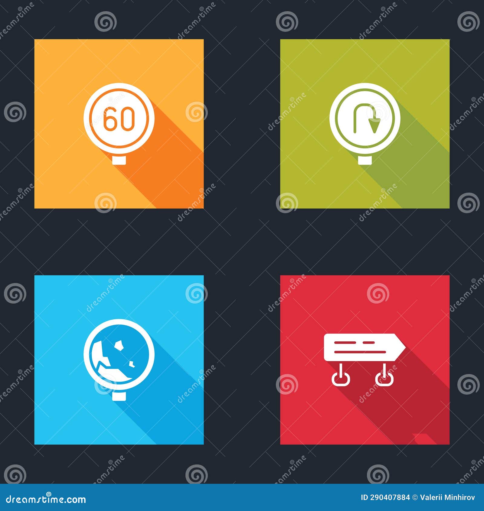 Set Speed Limit Traffic, Turn Back Road Sign, Road Warning Rockfall and ...