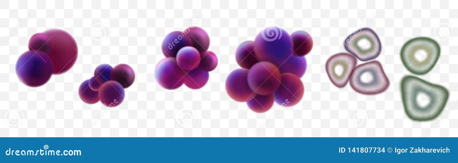 Set Spherical Bacteria Coccus Stock Illustration - Illustration of ...