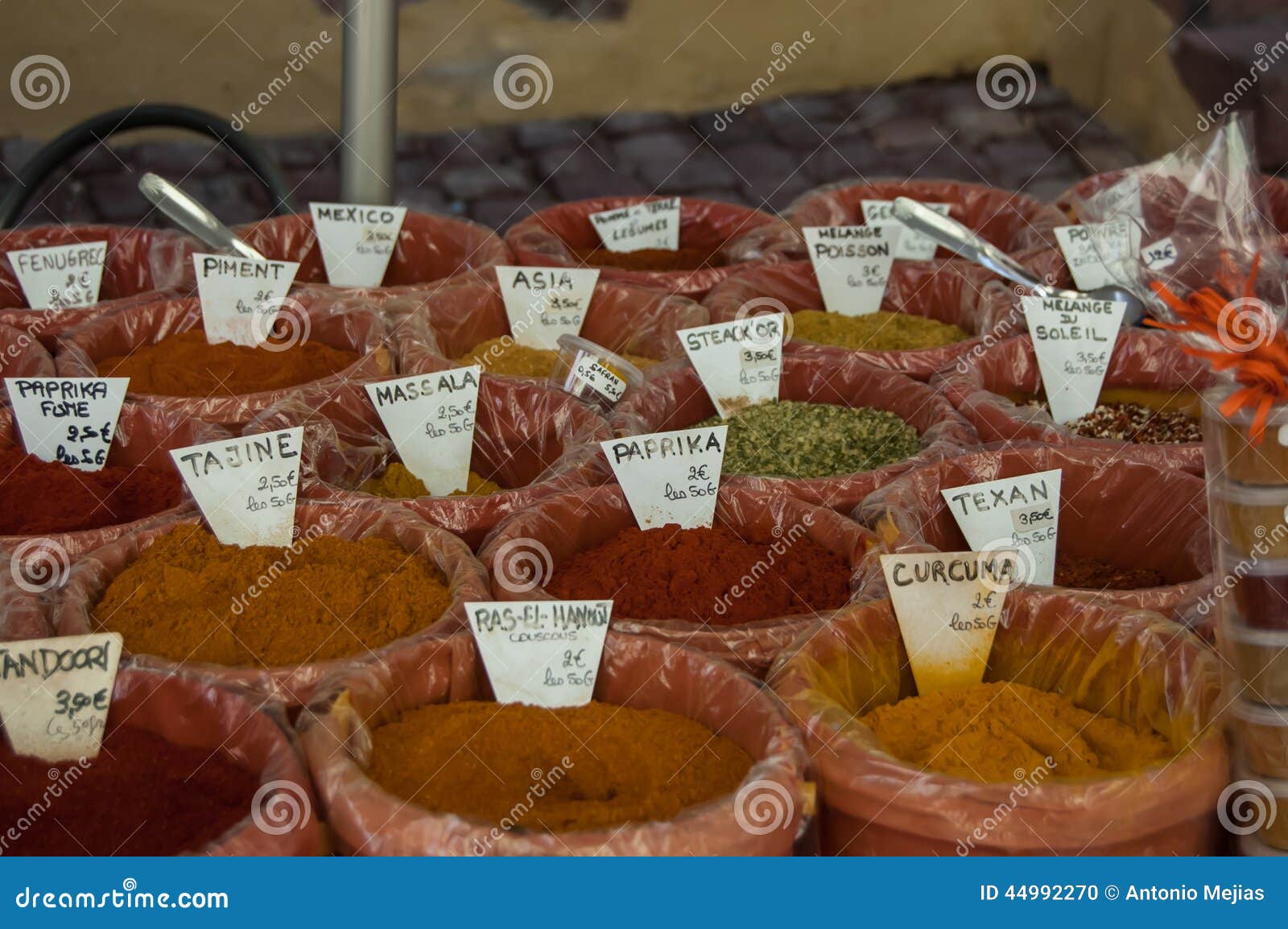 Set of spices stock photo. Image of agriculture, cook - 44992270