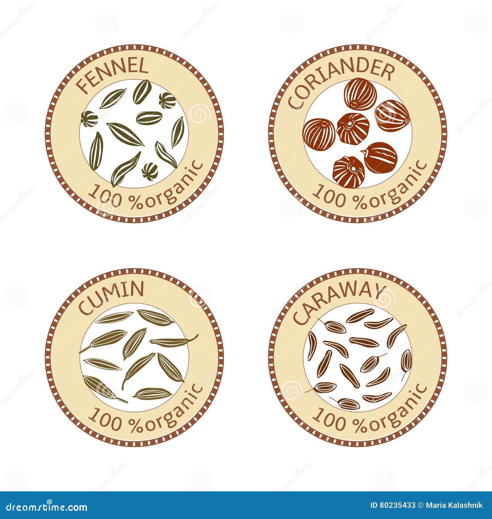 Set of Spices Labels. 100 Organic. Collection Stock Illustration ... Set of Spices Labels. 100 Organic. Collection Stock Illustration ...