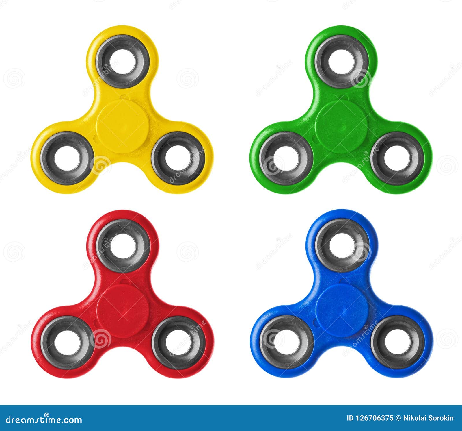 Set of spinners stock image. Image of craze, childhood - 126706375