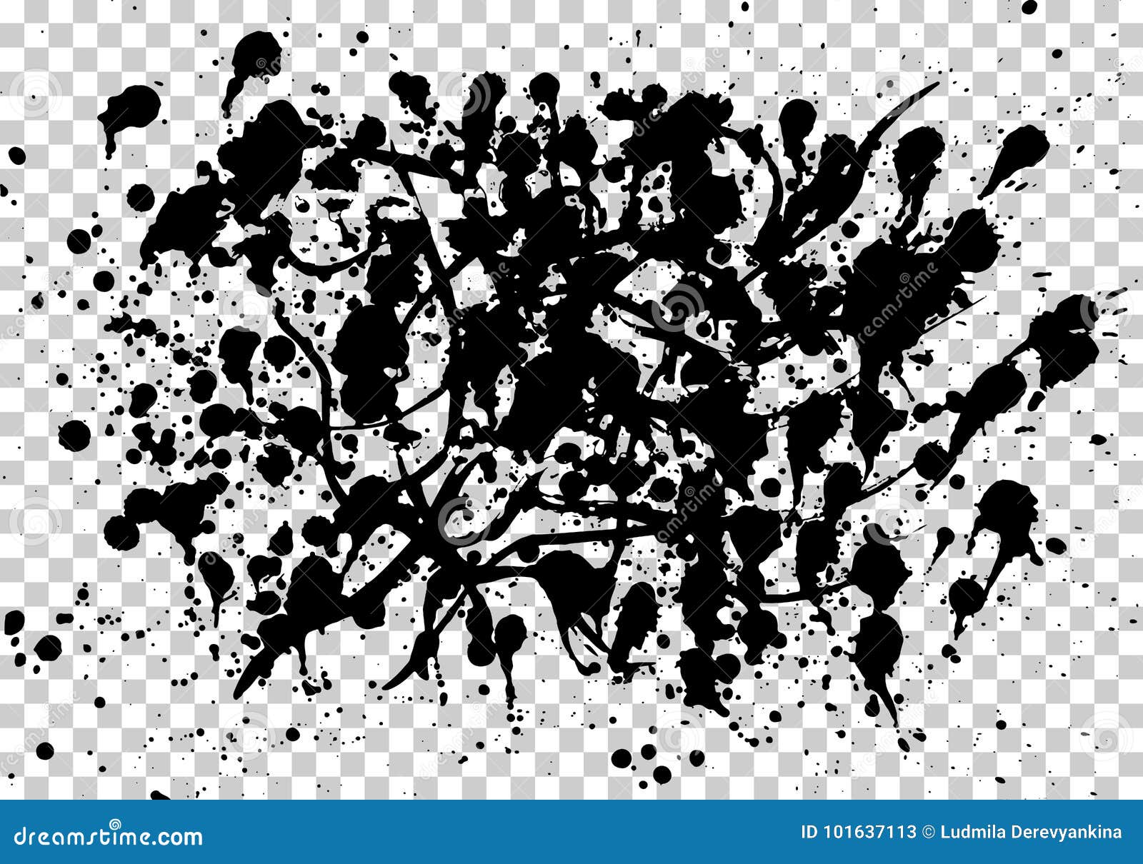 Set of Splash on White Background Vector Illustration Stock Vector ...