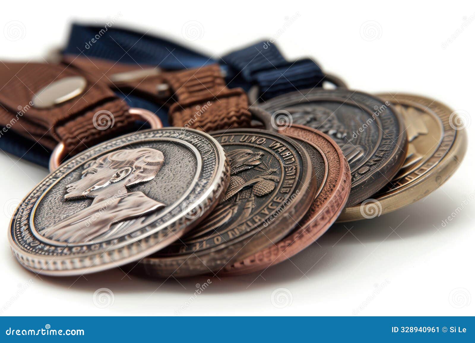 Set Of Sport Medals With Emblem Of Billiard Cues And Pool Ball Set With ...