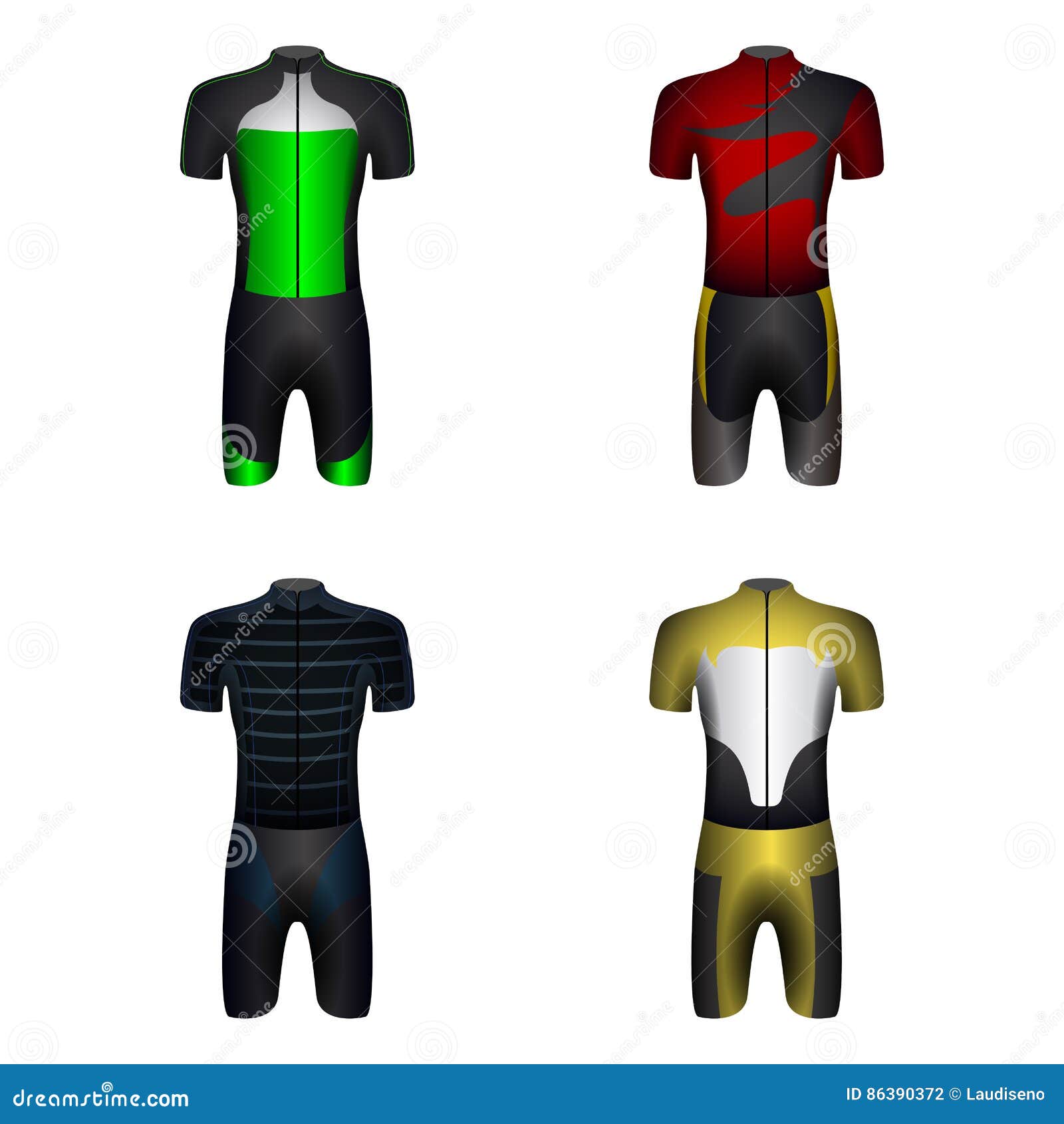 Set Of Sport Uniforms Vector Illustration | CartoonDealer.com #84253830