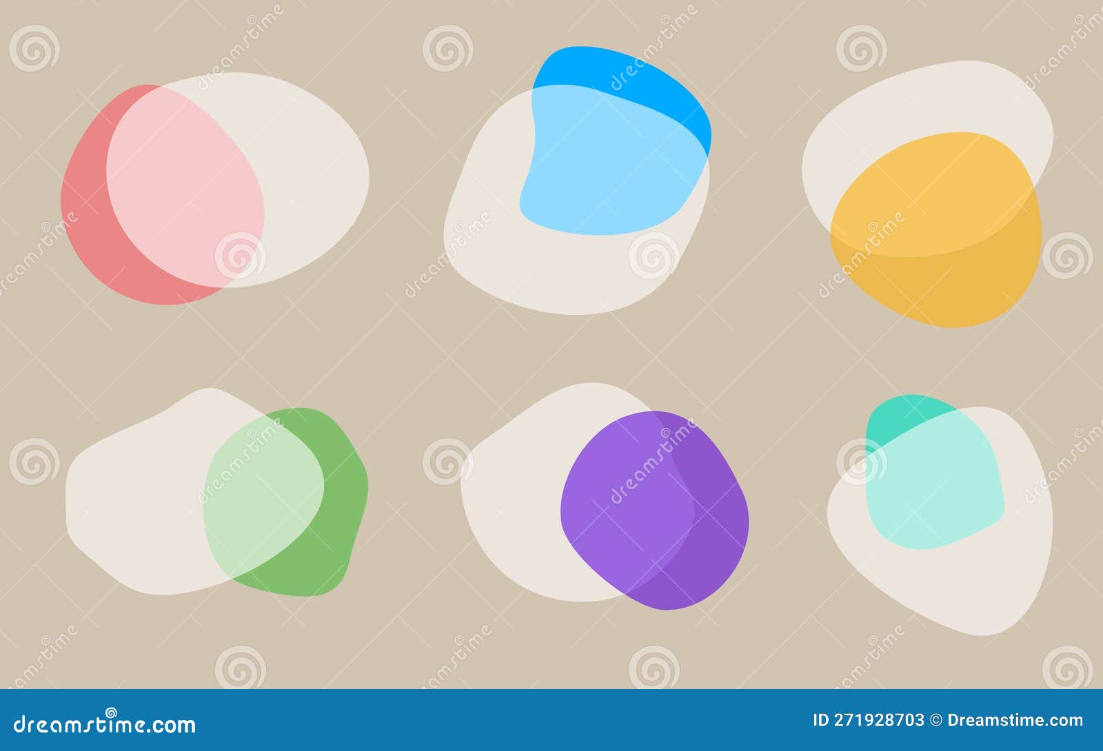 Set of Spots, Frames. Collection of Borders Stock Vector - Illustration ...