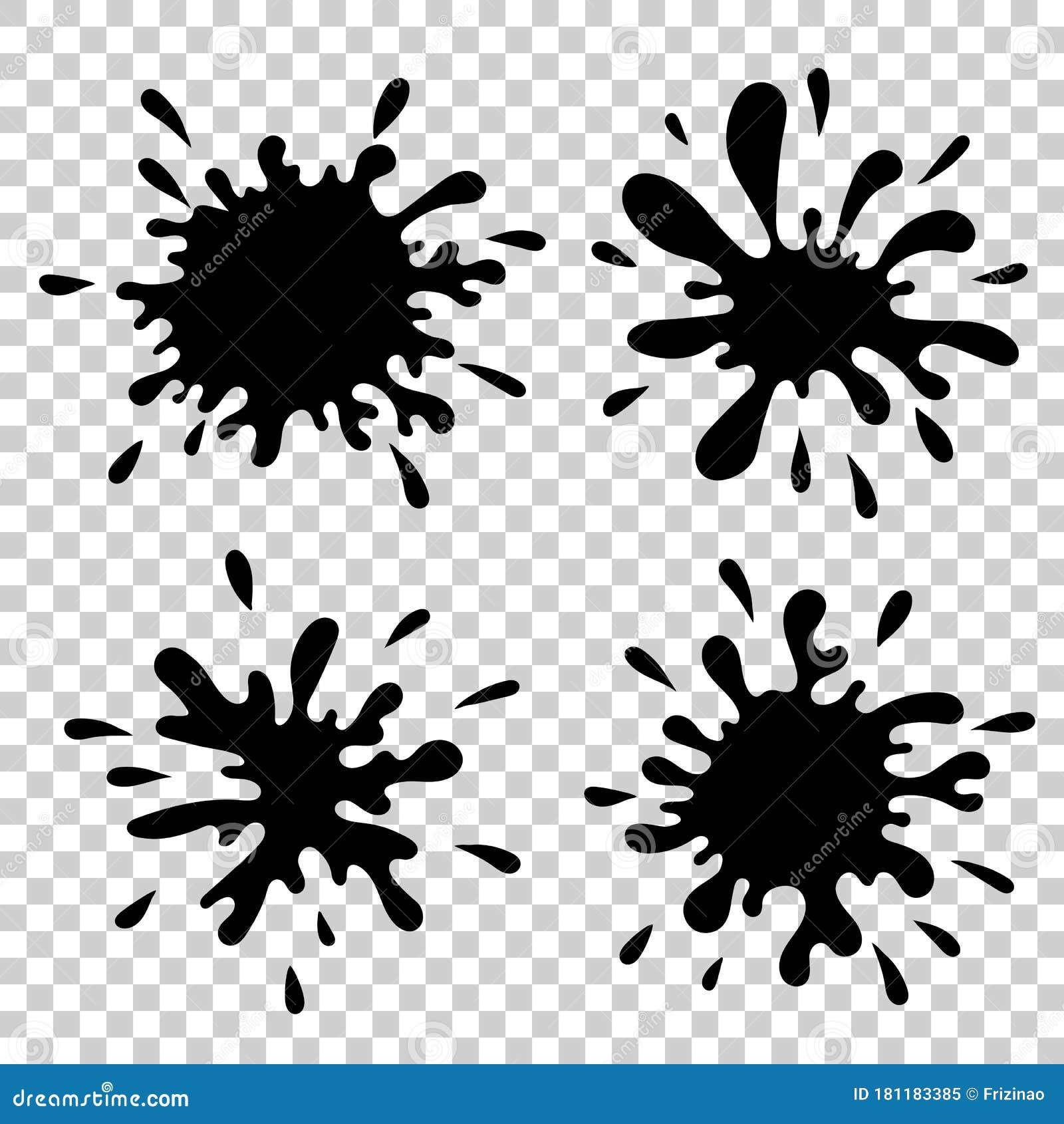 A Set of Spots. Simple Flat Isolated Vector Illustration Stock Vector ...