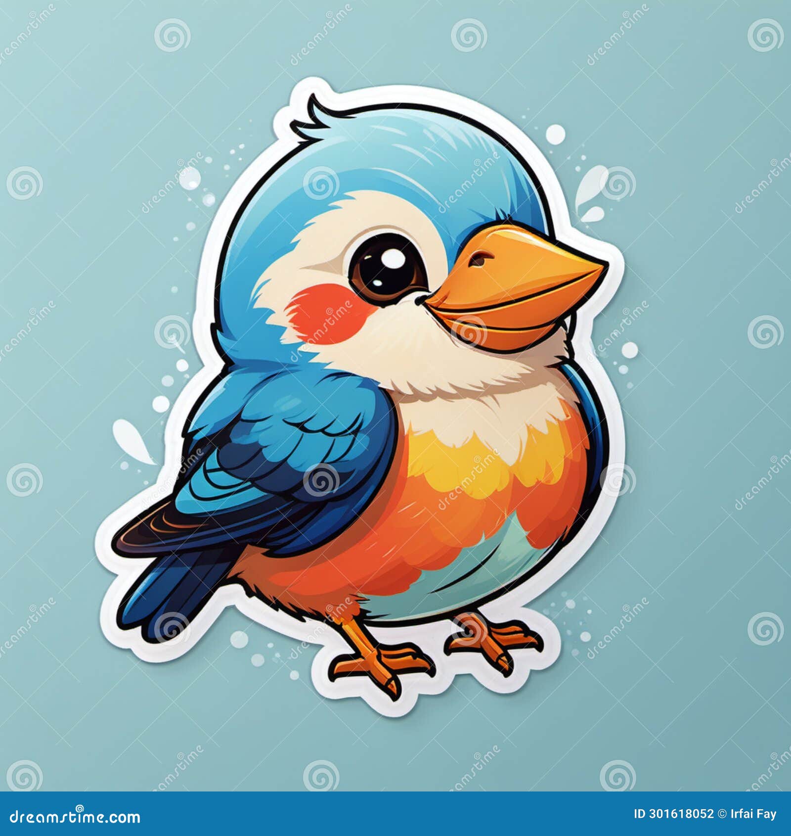 Set of Spring Birds. Vector Cartoon Illustration in Childish Style ...