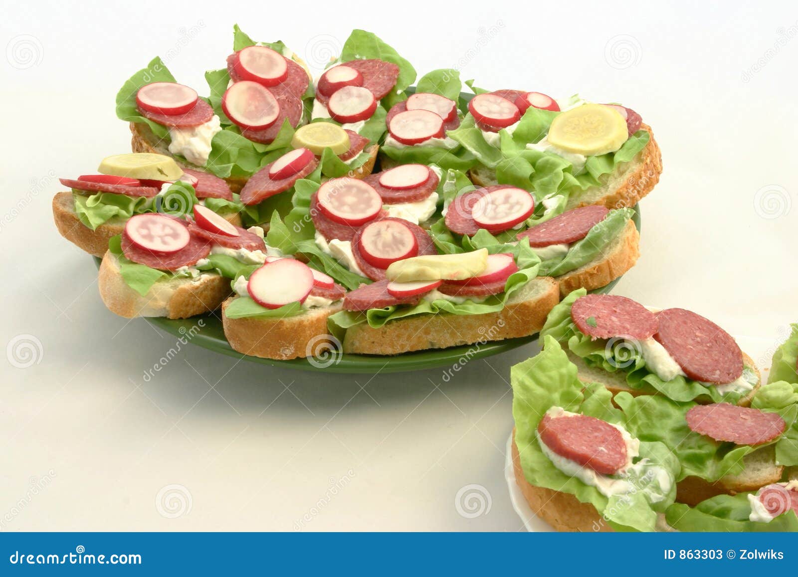 Set of spring sandwiches stock image. Image of natural - 863303