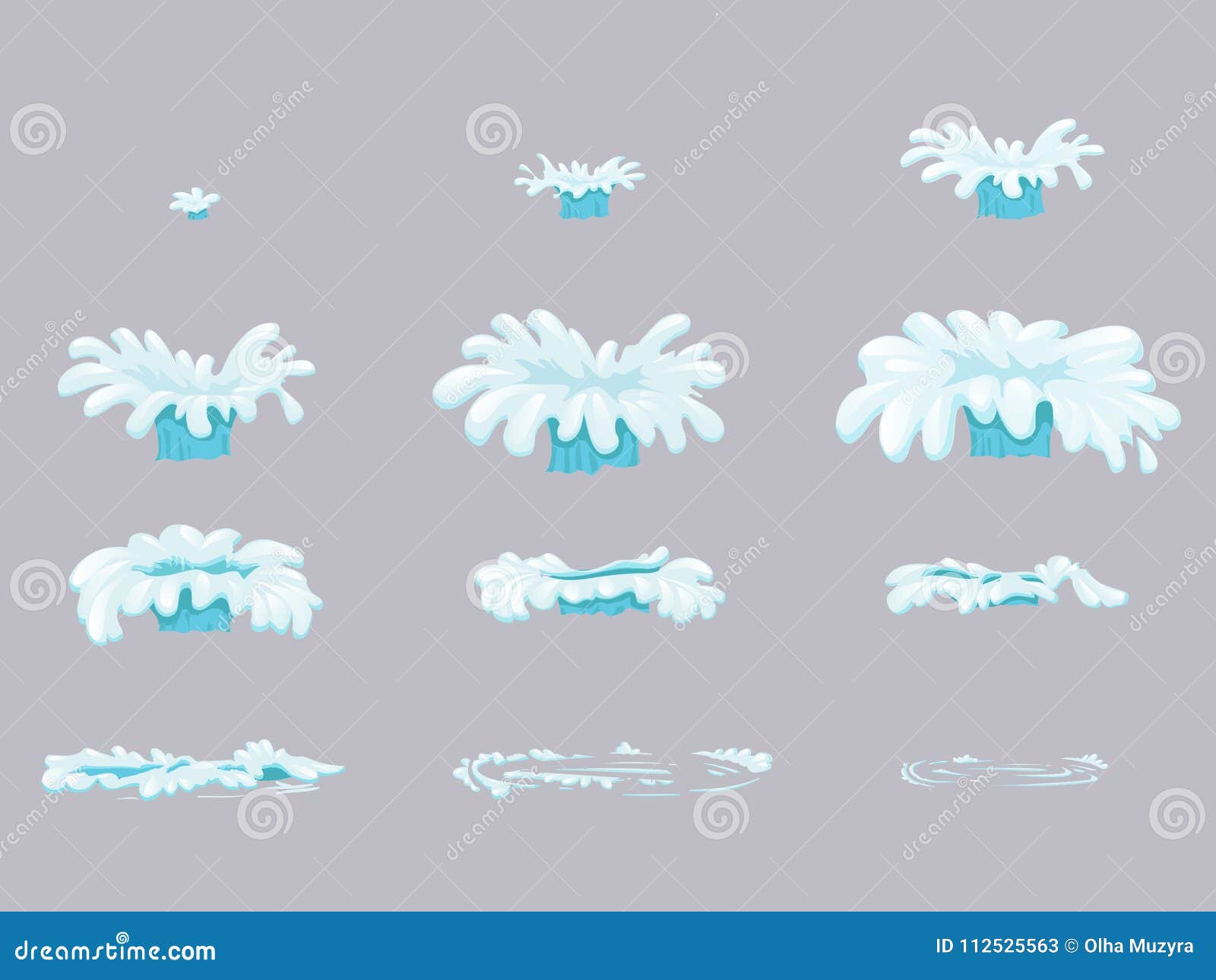 Set Sprite Sheet Splash Animation Water Detail Stock Vector ... Set Sprite Sheet Splash Animation Water Detail Stock Vector ...