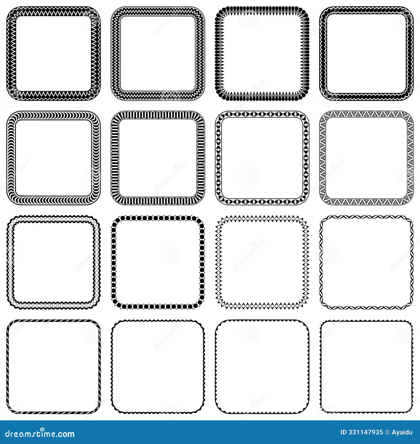 Rounded Corners Square Icon Vector Sign And Symbol Isolated On White ...