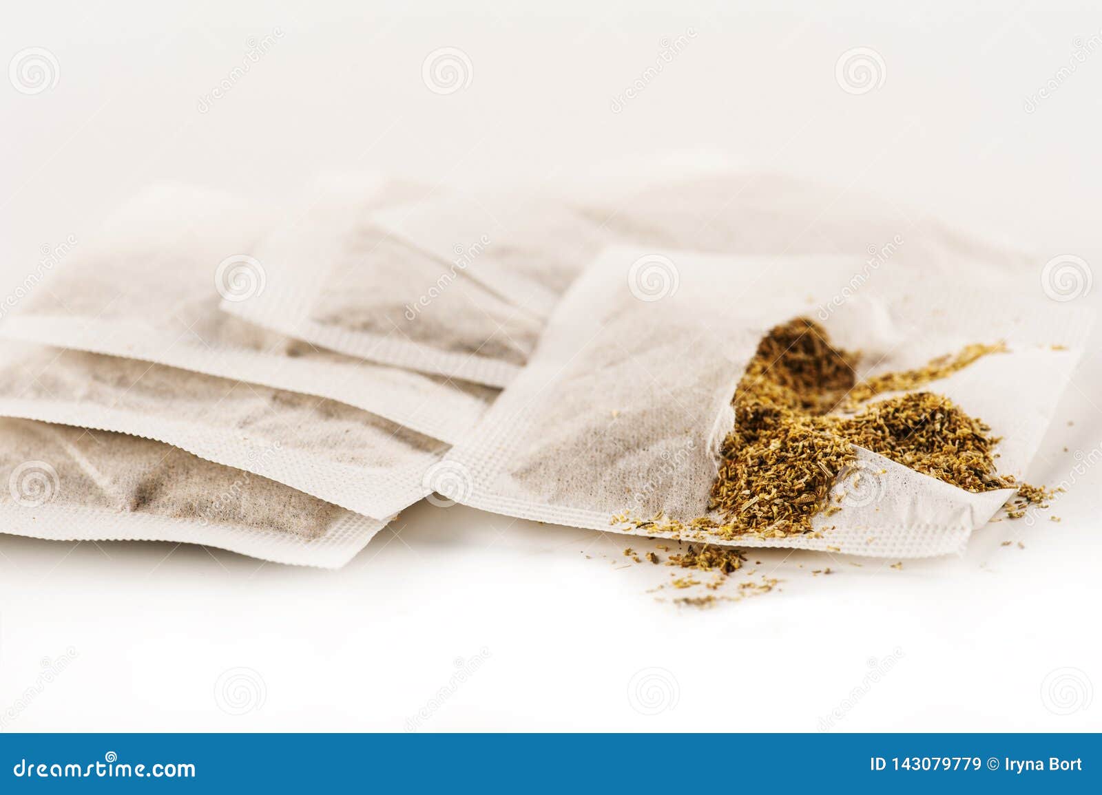 Set of Square Dry Bags with Tea Stock Image - Image of herbal, healthy ...