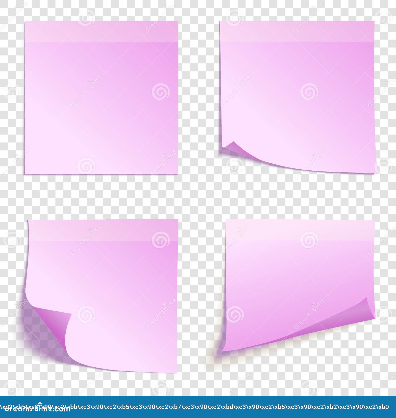 Pink Sticky Note Clip Art