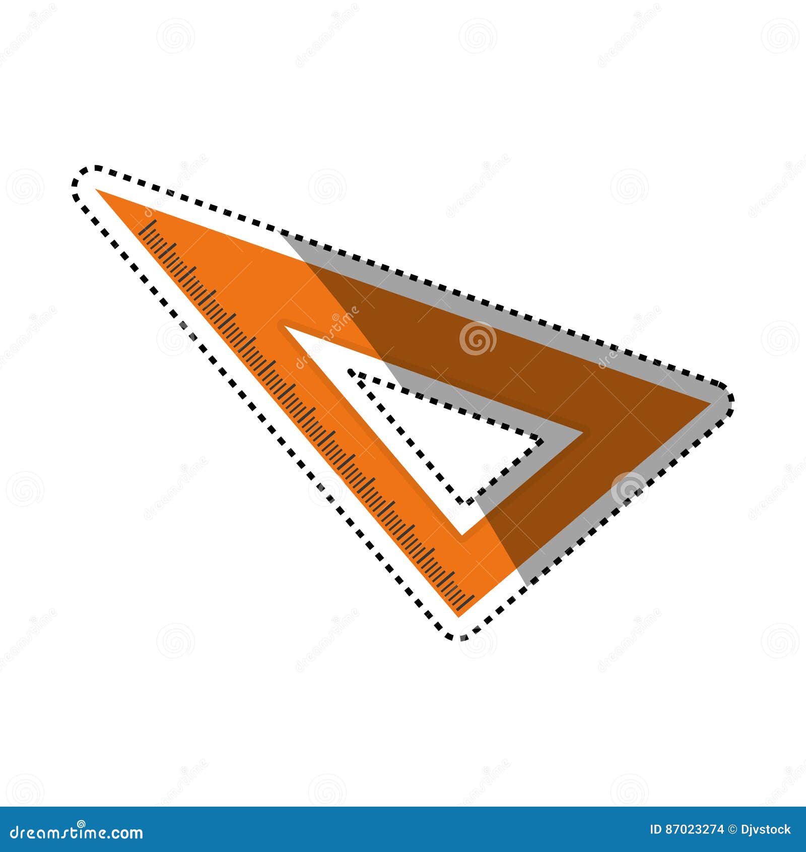 Set square ruler stock illustration. Illustration of math - 87023274