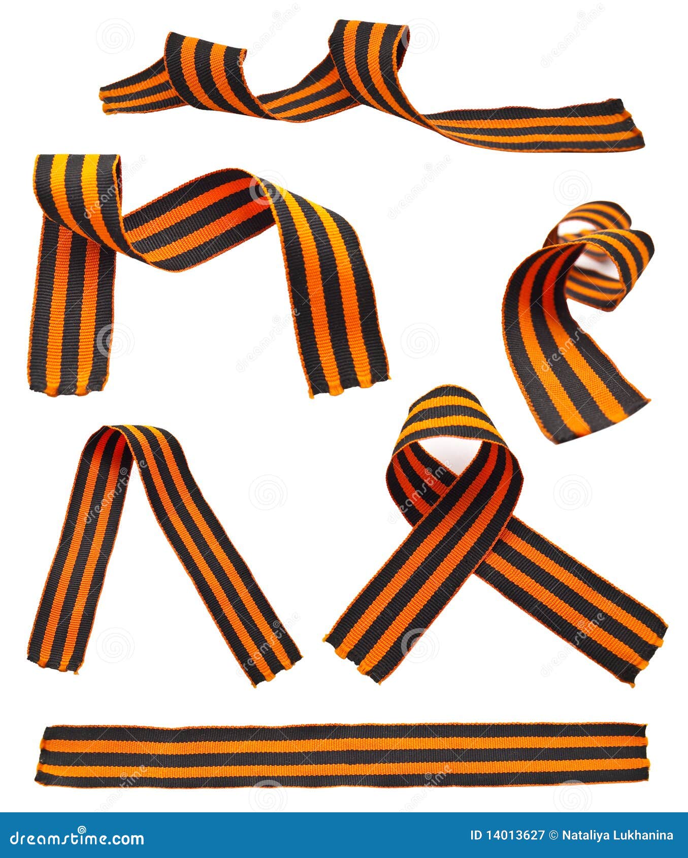 Set of St. George Ribbons stock image. Image of george - 14013627