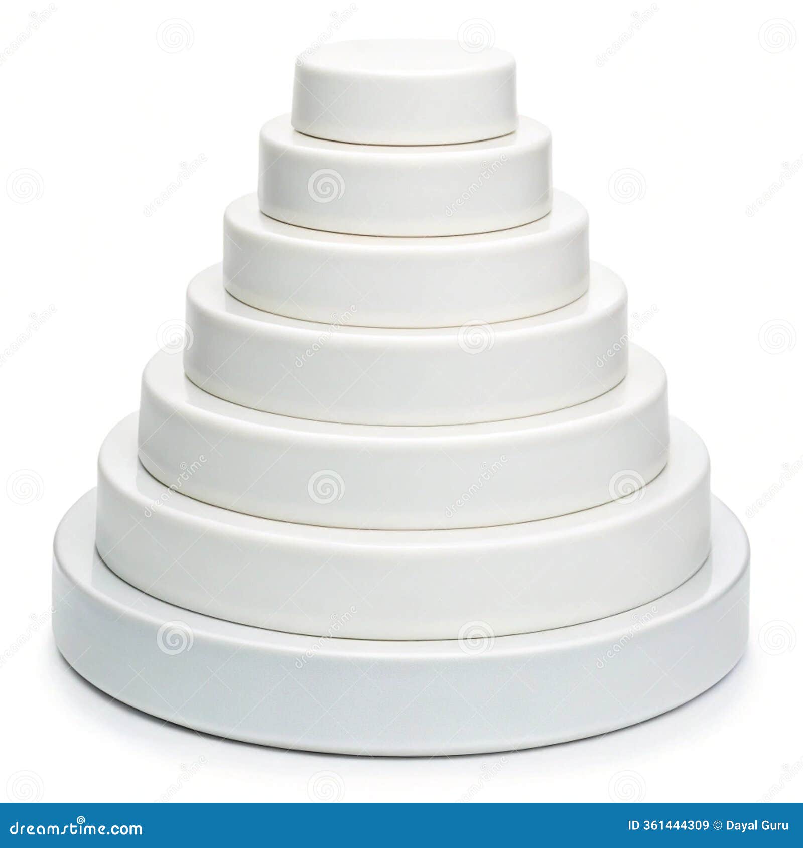 Set of Stacked Tiers Isolated on Transparent Background Stock ...