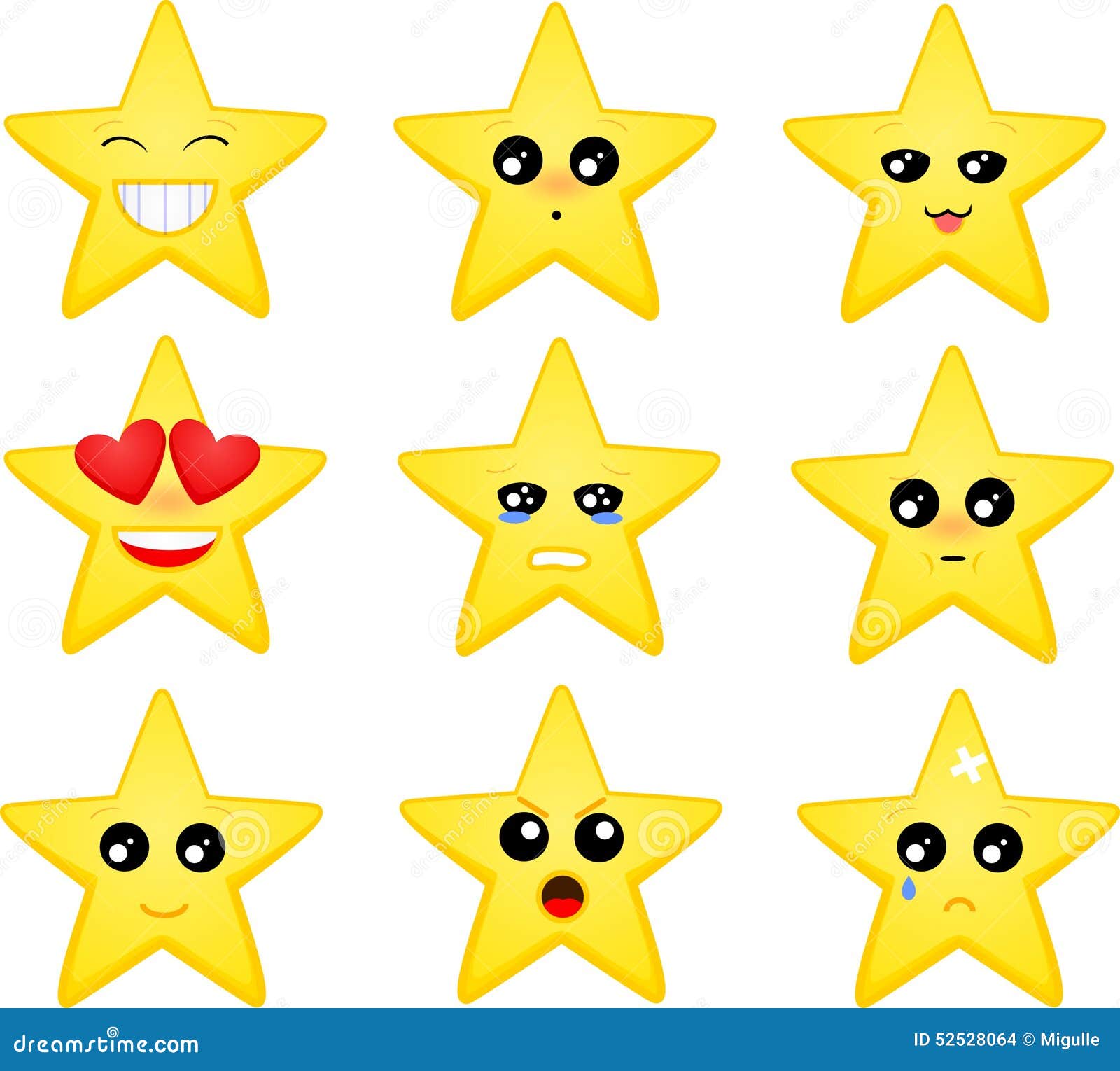 Set of star emoticons stock vector. Illustration of christmas - 52528064 Set of star emoticons stock vector. Illustration of christmas - 52528064