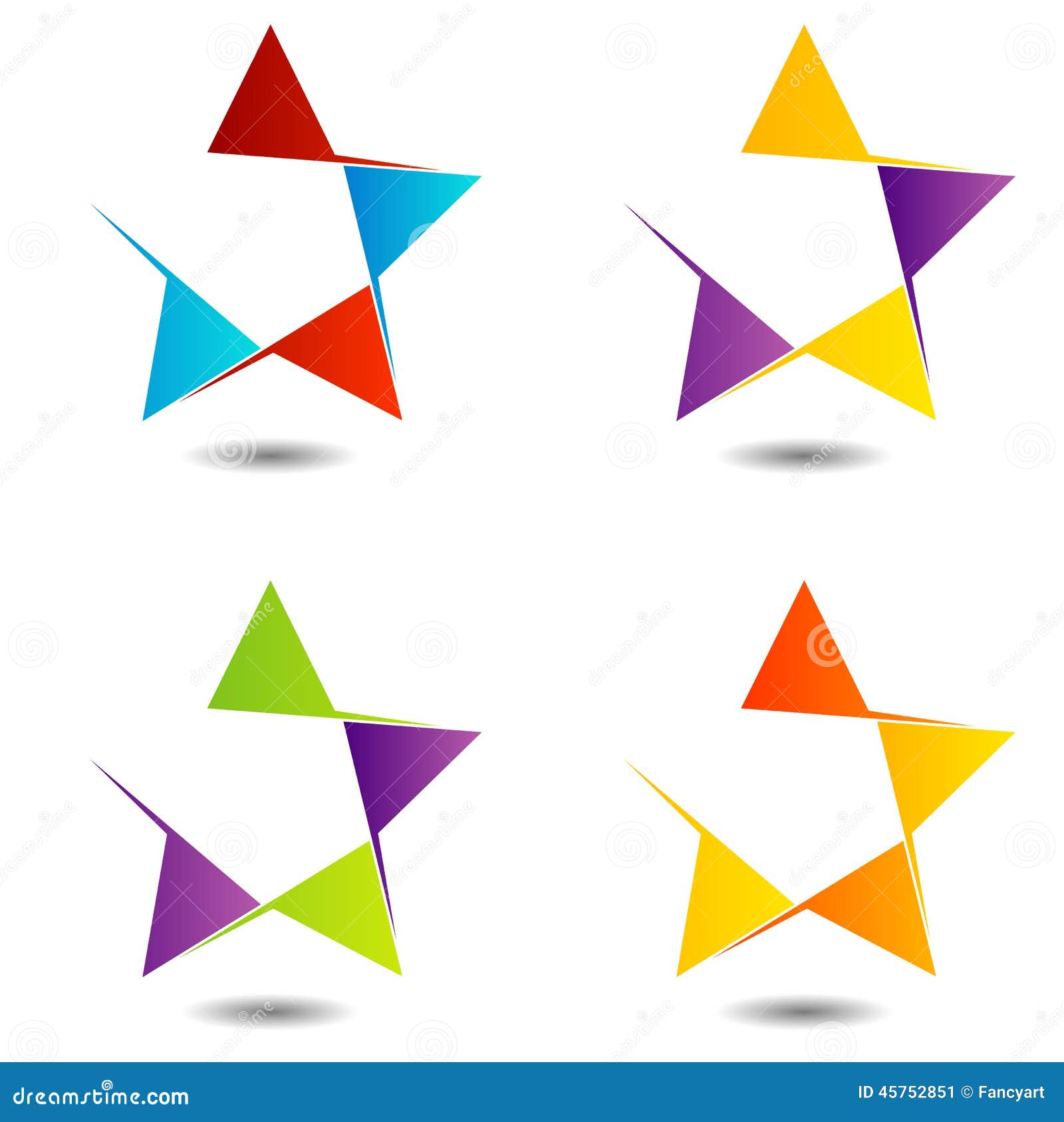 Star Logos Icons Template Vector Illustration | CartoonDealer.com ...