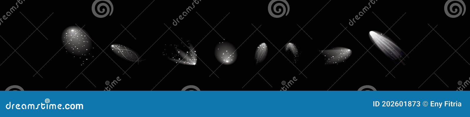 Set of Stardust. Cartoon Icon Design Template with Various Models ...